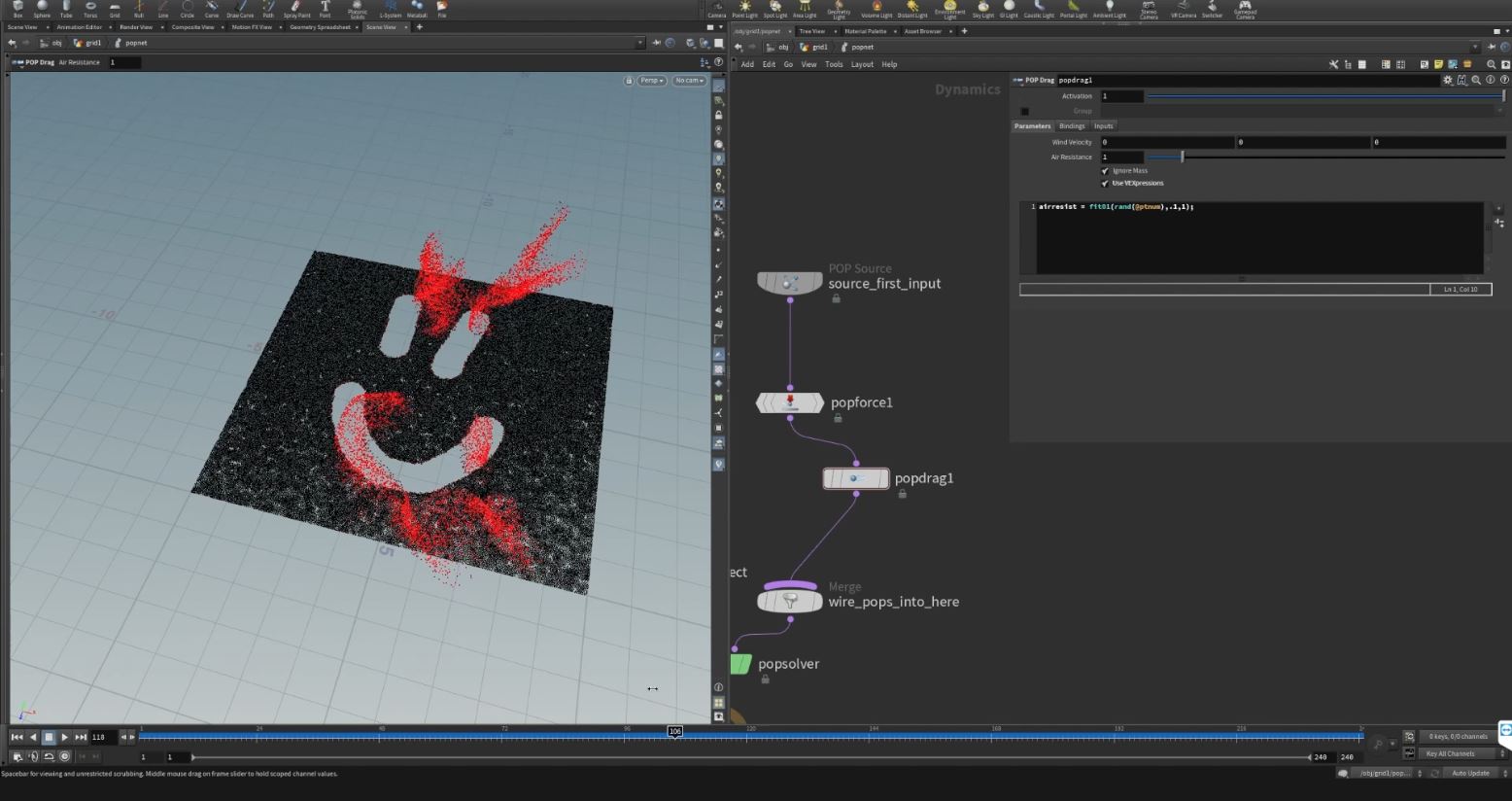 Activate Particles by Painting | SideFX
