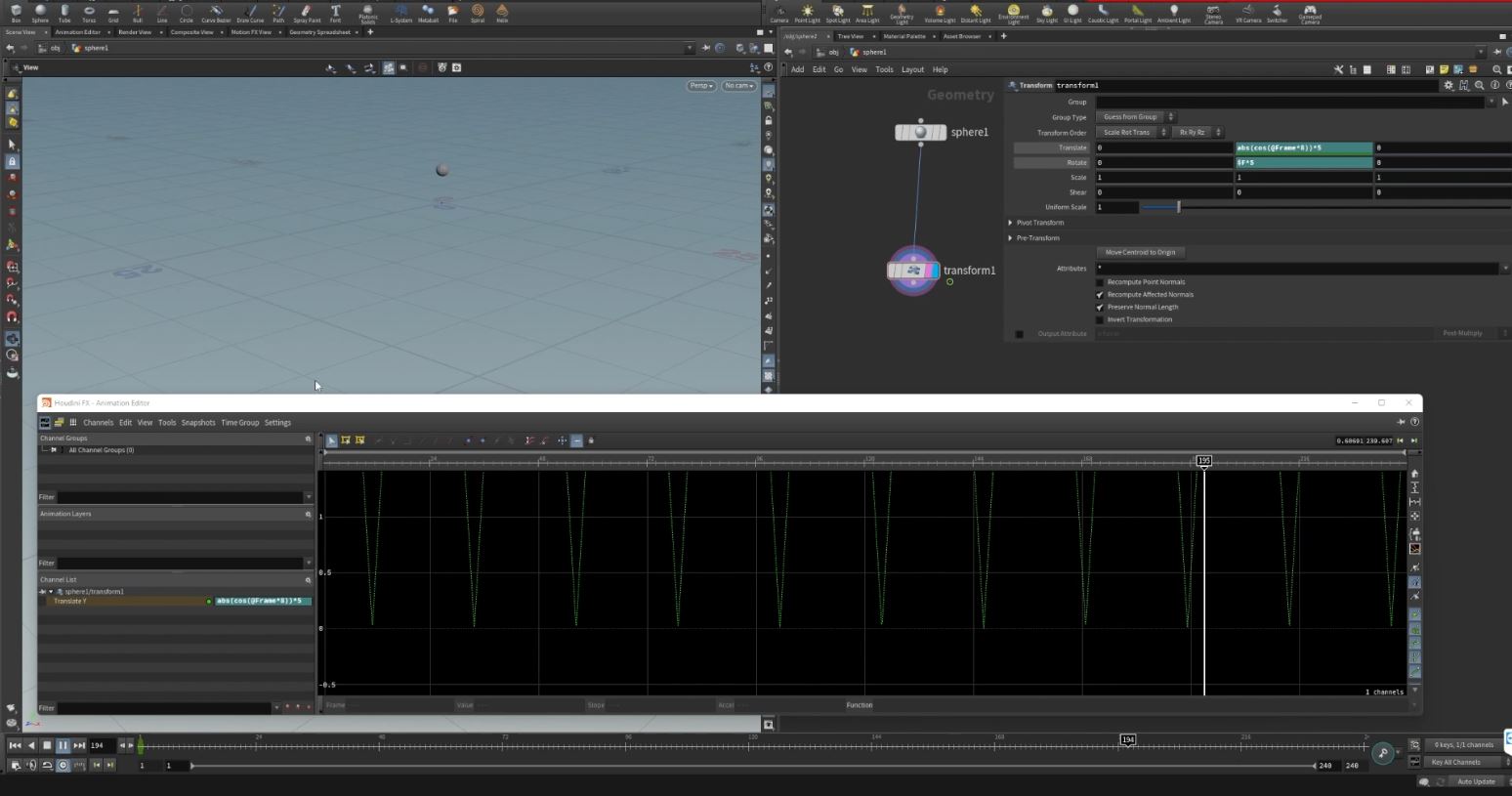 Animated Bounce | SideFX