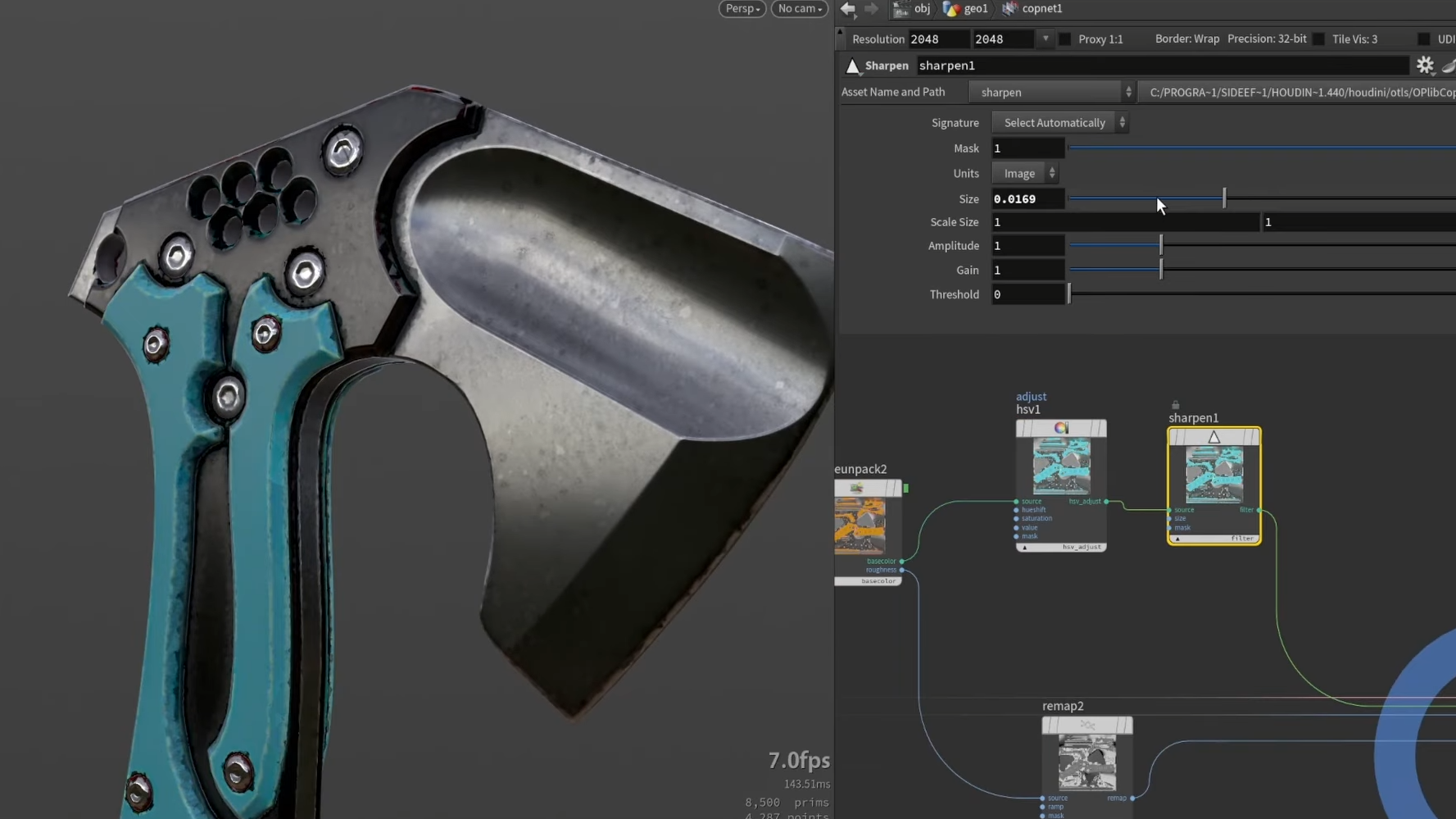 Axe Texturing: full breakdown of COPs texturing | SideFX