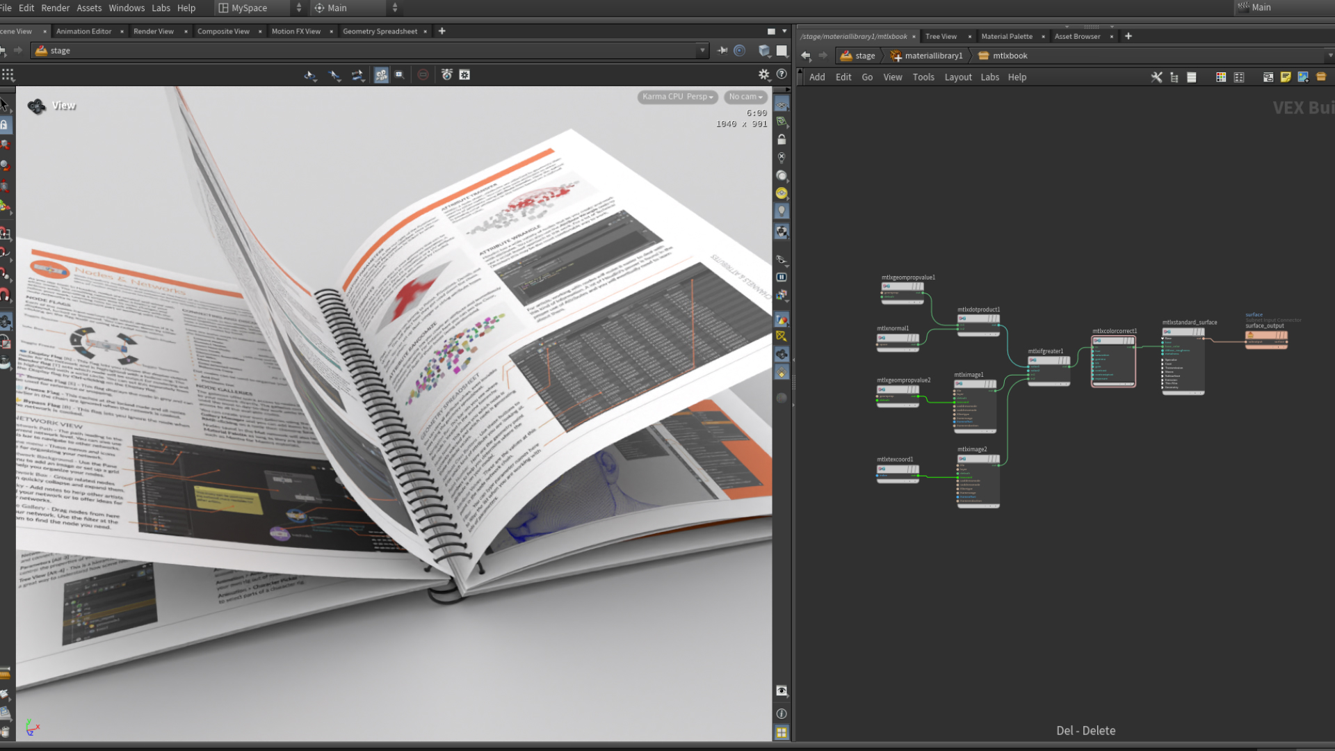 Create a Spiral Book: From Modeling to Rendering | SideFX