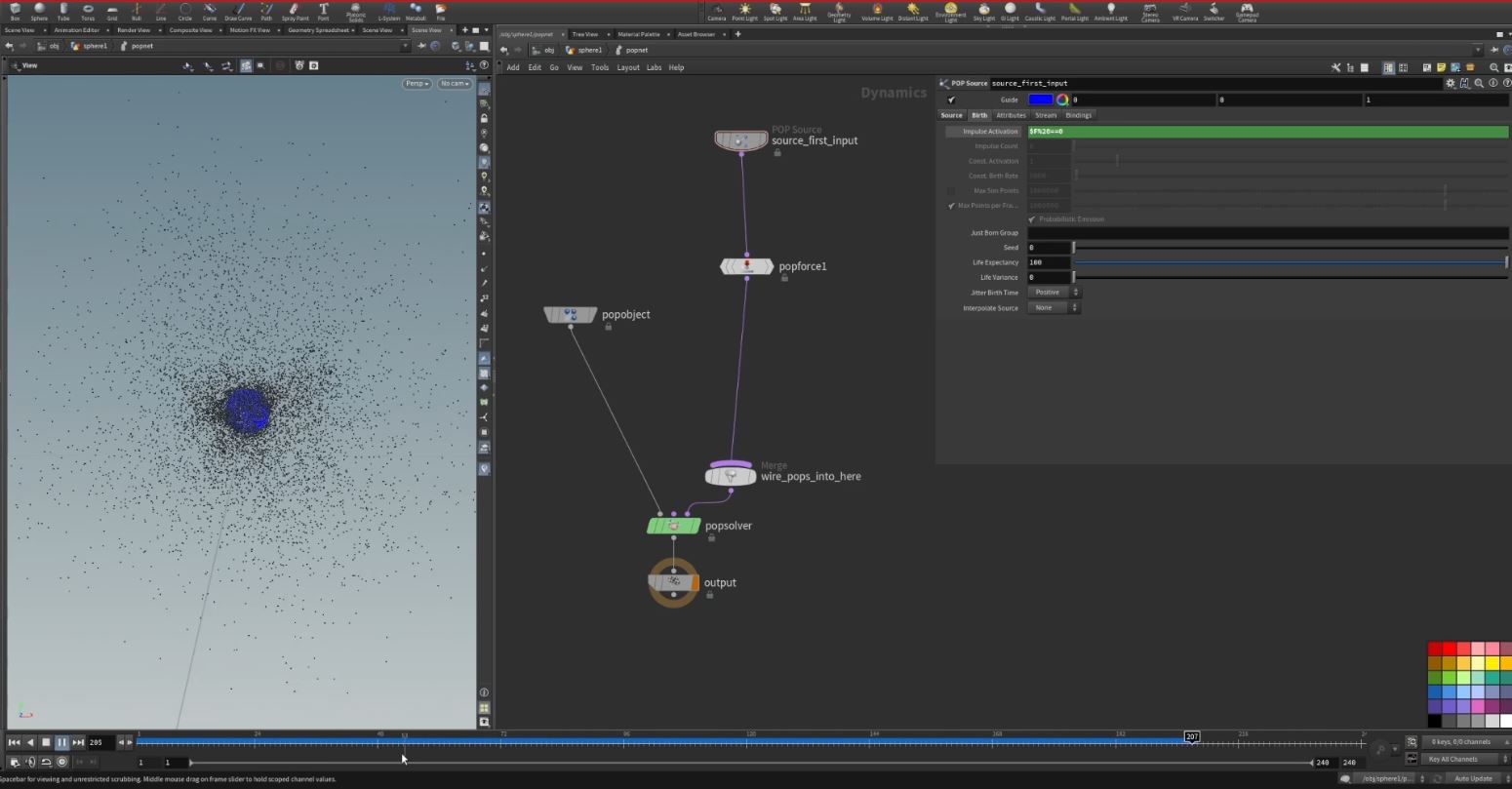 Emit particles every other frame | SideFX