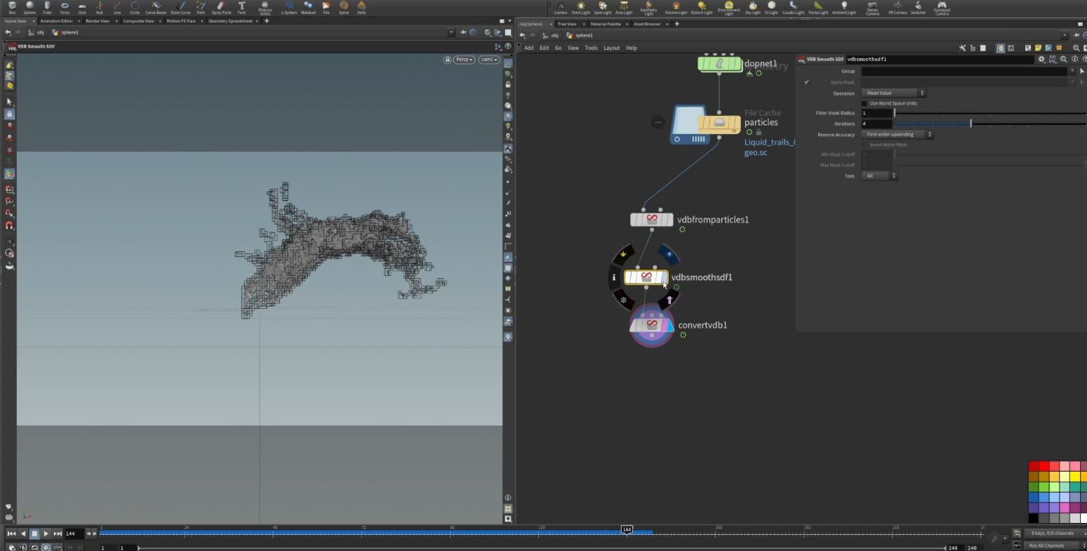 Liquid trails | SideFX