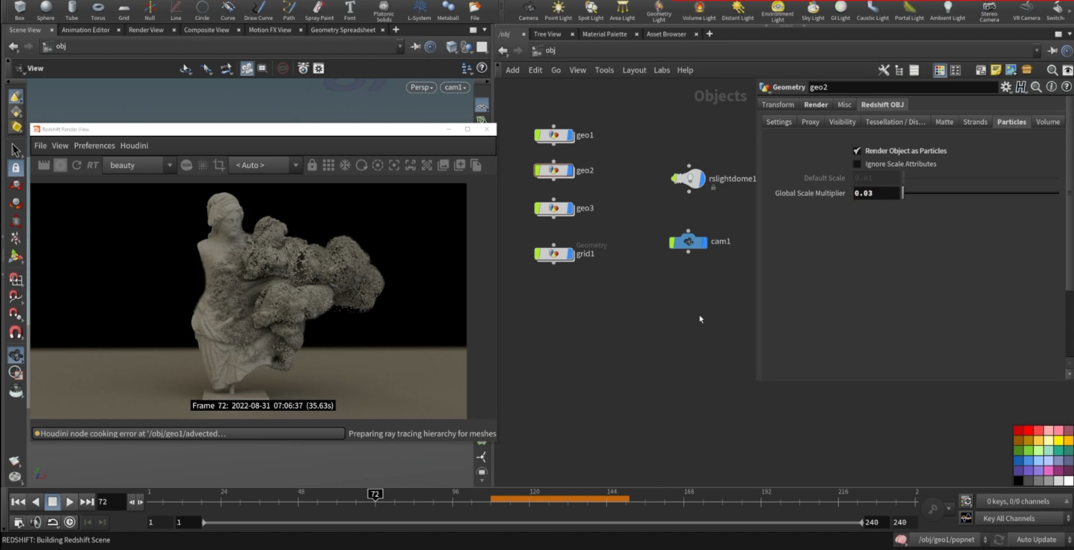 Rendering Dissolving Particles | SideFX Rendering Dissolving Particles | SideFX