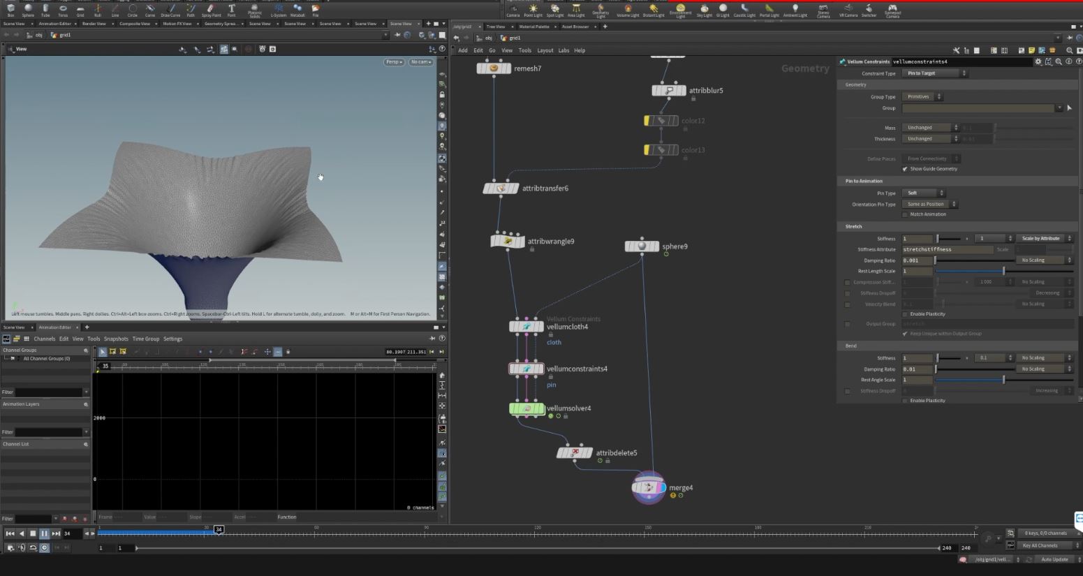 Vellum Stretch Goo Tips | SideFX