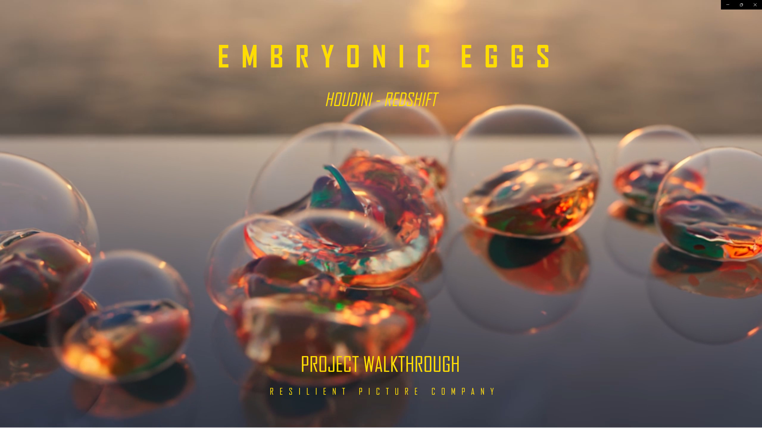 Embryonic Eggs | Project Walkthrough | SideFX
