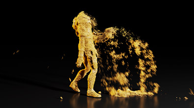Create Sandman Grain Disintegration with MPM Solver | SideFX