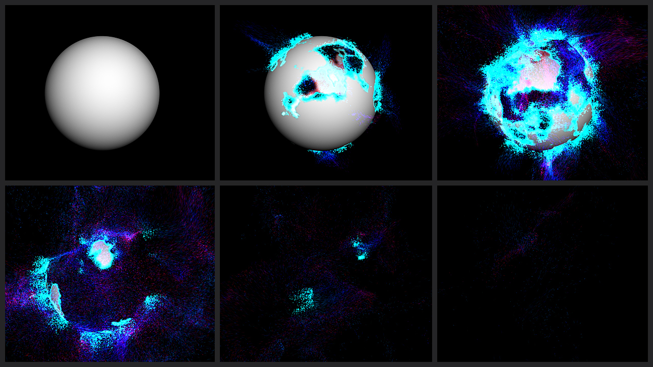 Disintegration, Teleportation and Reintegration Effects in Houdini | SideFX