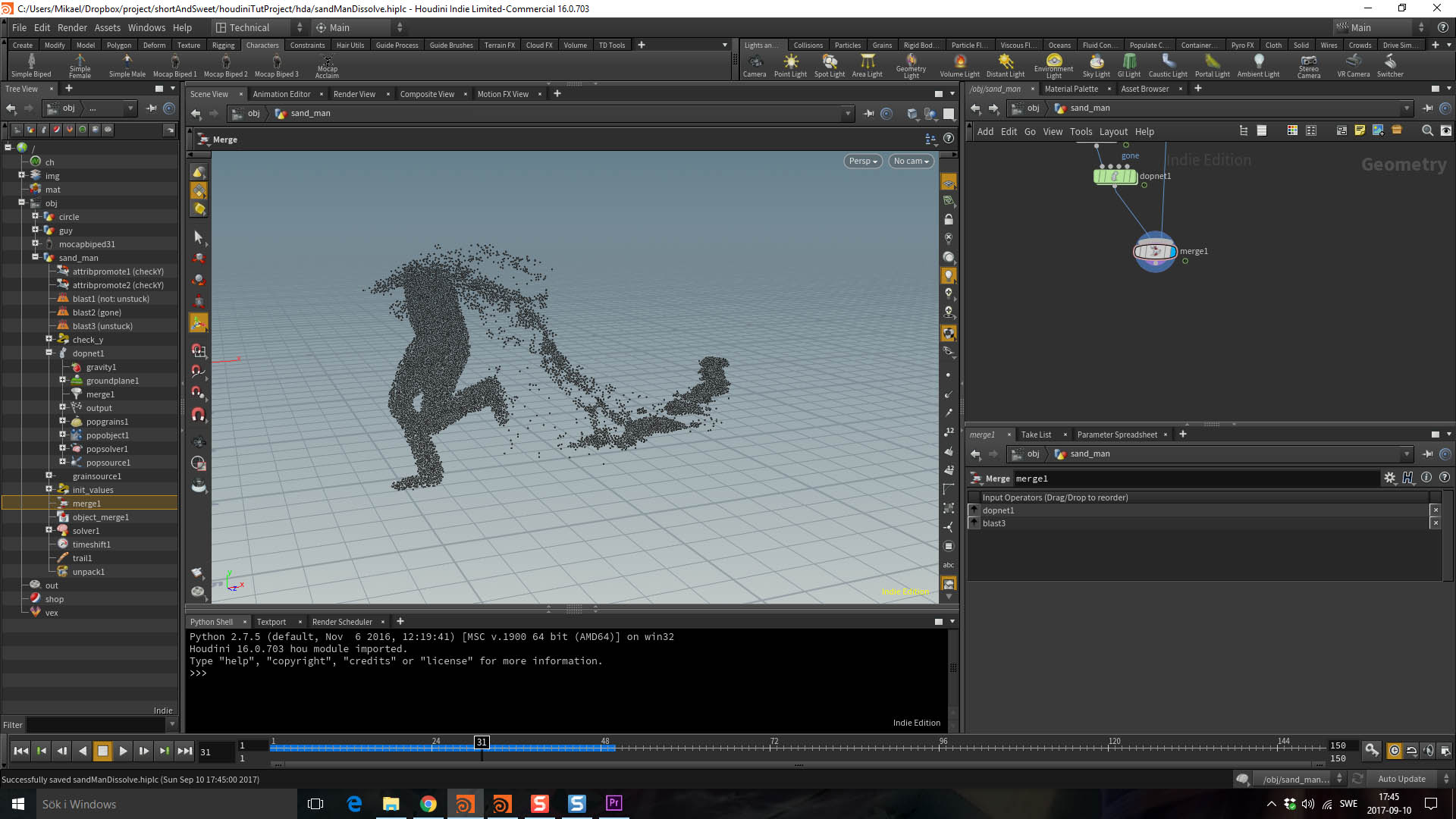 Dissolving Sandman | SideFX