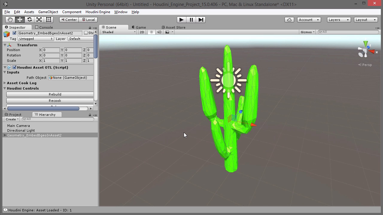 Embed Geometry into Asset | Unity | UE4 | SideFX
