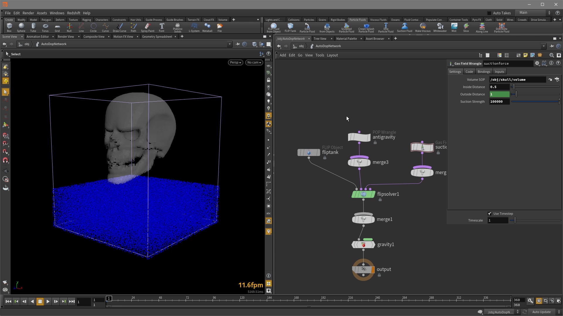 FLIP Fluid Suction Force | SideFX