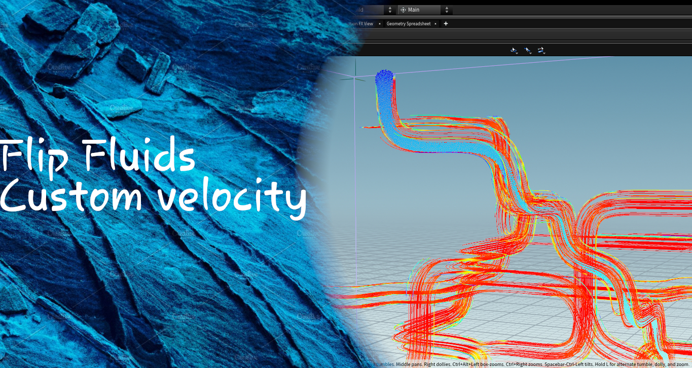 Flip fluids custom velocity | SideFX