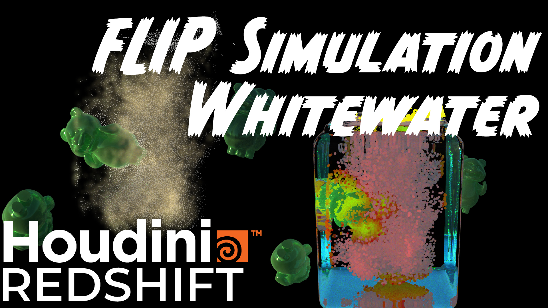 FLIP Simulation Whitewater | Redshift | SideFX FLIP Simulation Whitewater | Redshift | SideFX