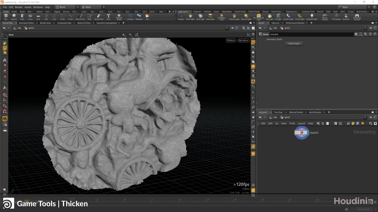 Game Tools | Thicken | SideFX