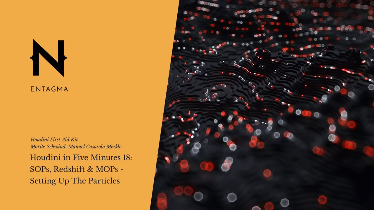 5分で Houdini 18 | SOPs, Redshift & MOPs - Isocontours: パーティクルの設定 | SideFX