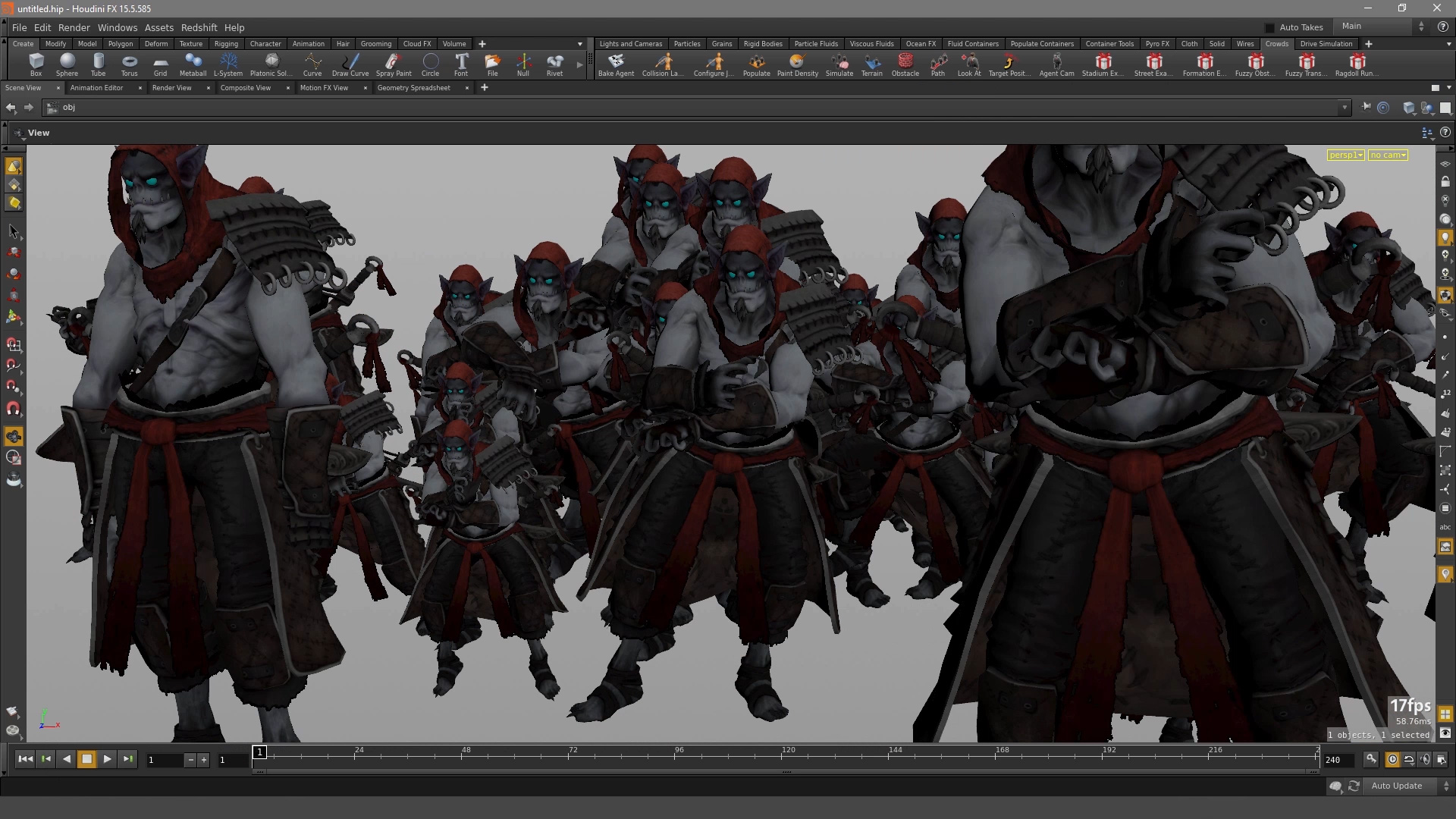 Houdini Crowd Agent | FBX Load | SideFX
