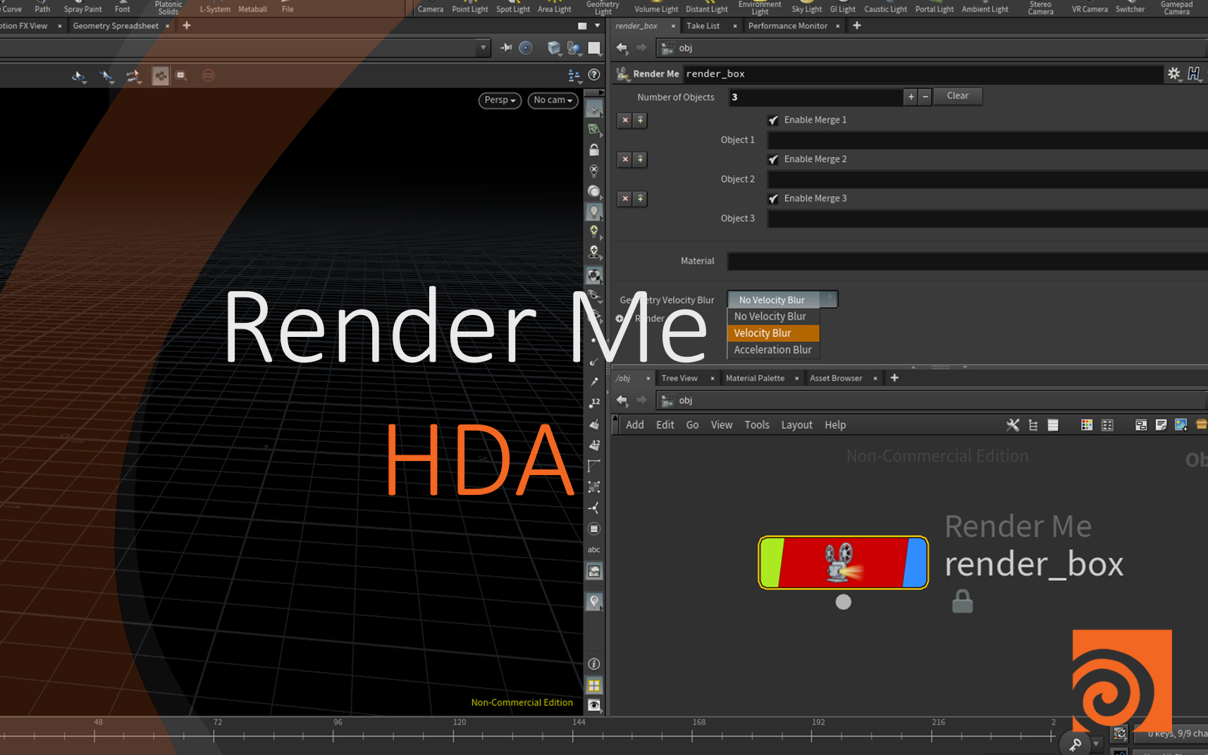 Houdini Quick Tip | Render Me HDA | SideFX Houdini Quick Tip | Render Me HDA | SideFX