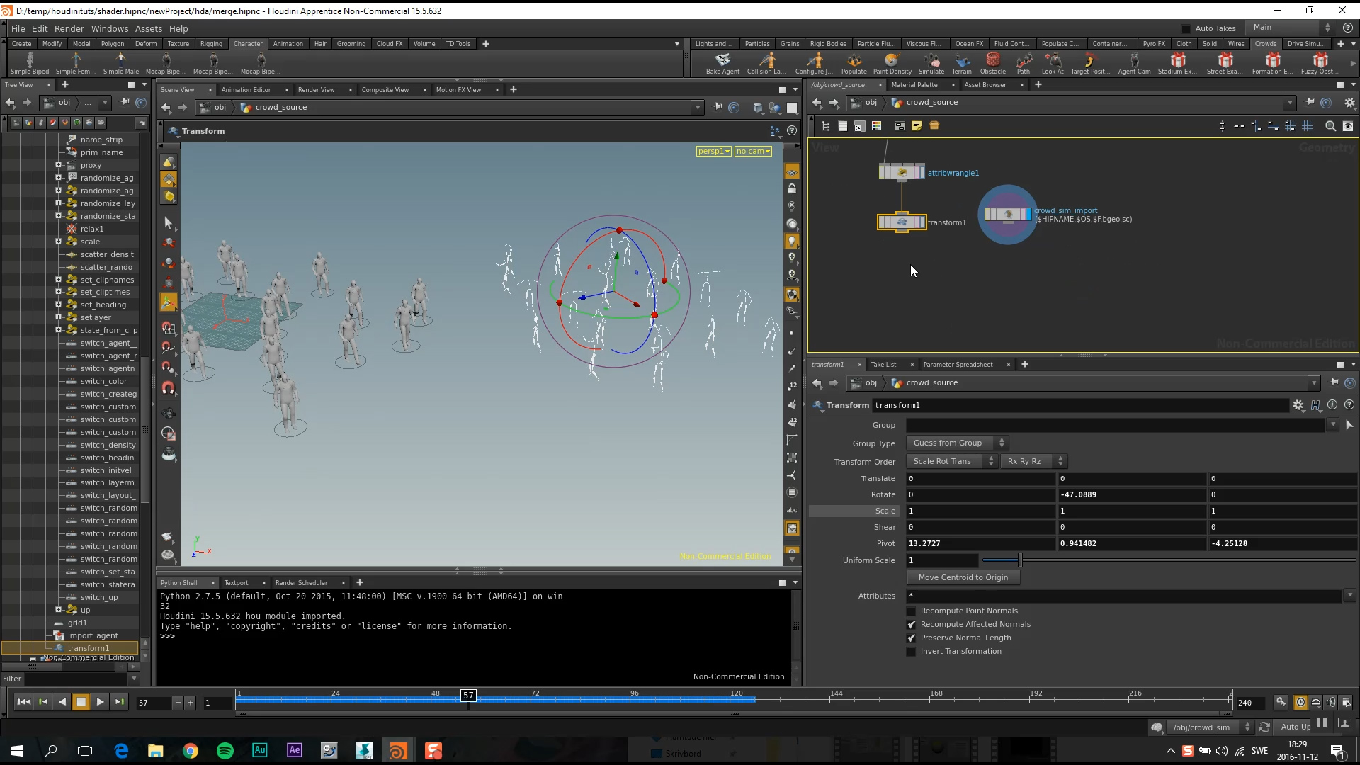 Houdini Quick Tip - Stop merge from changing the orientation | SideFX Houdini Quick Tip - Stop merge from changing the orientation | SideFX