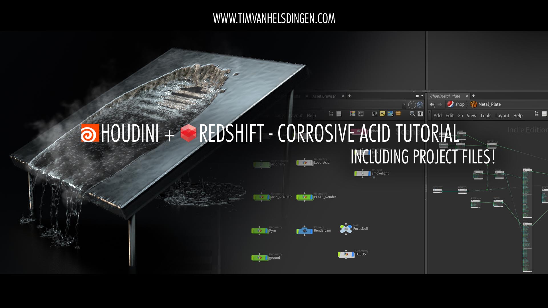 Houdini + Redshift: Corrosive Acid Tutorial | SideFX