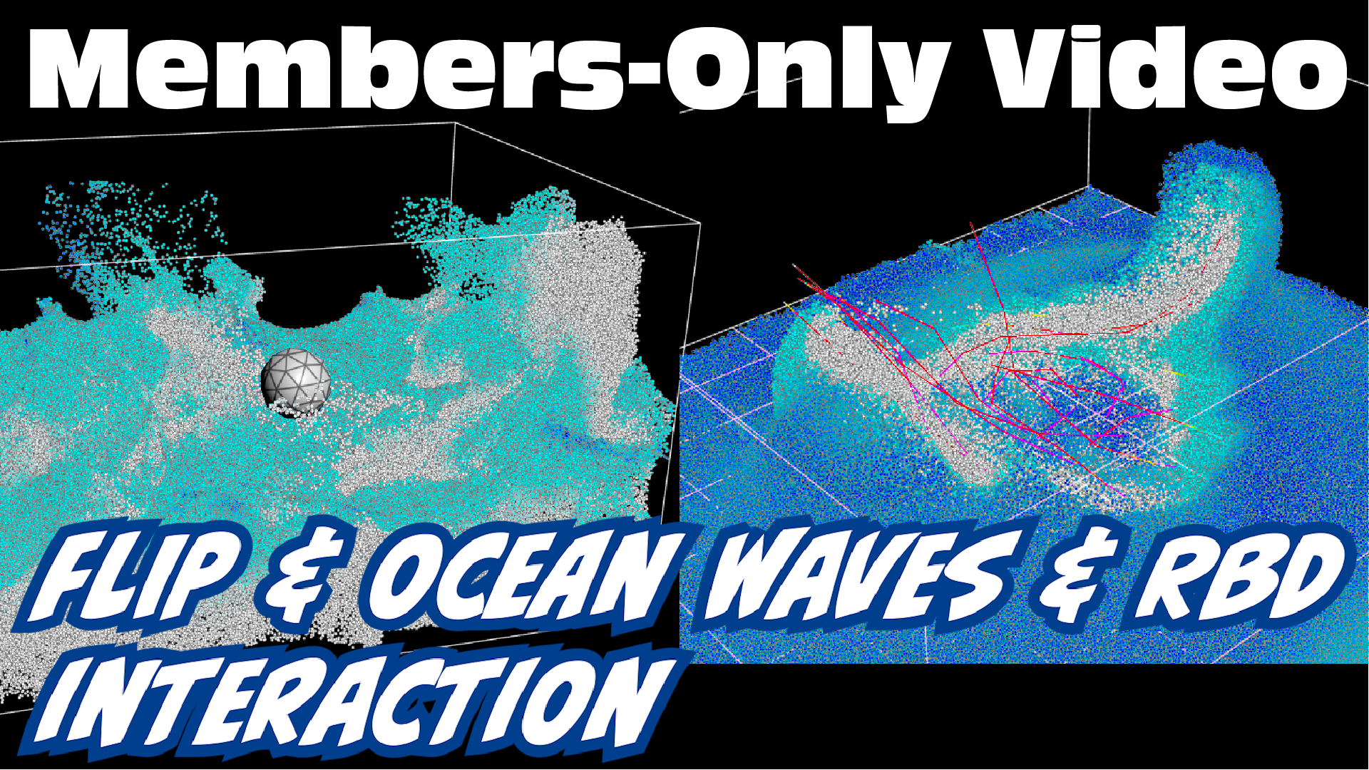 Ocean Waves | Flip SIM & RBD Interaction | SideFX