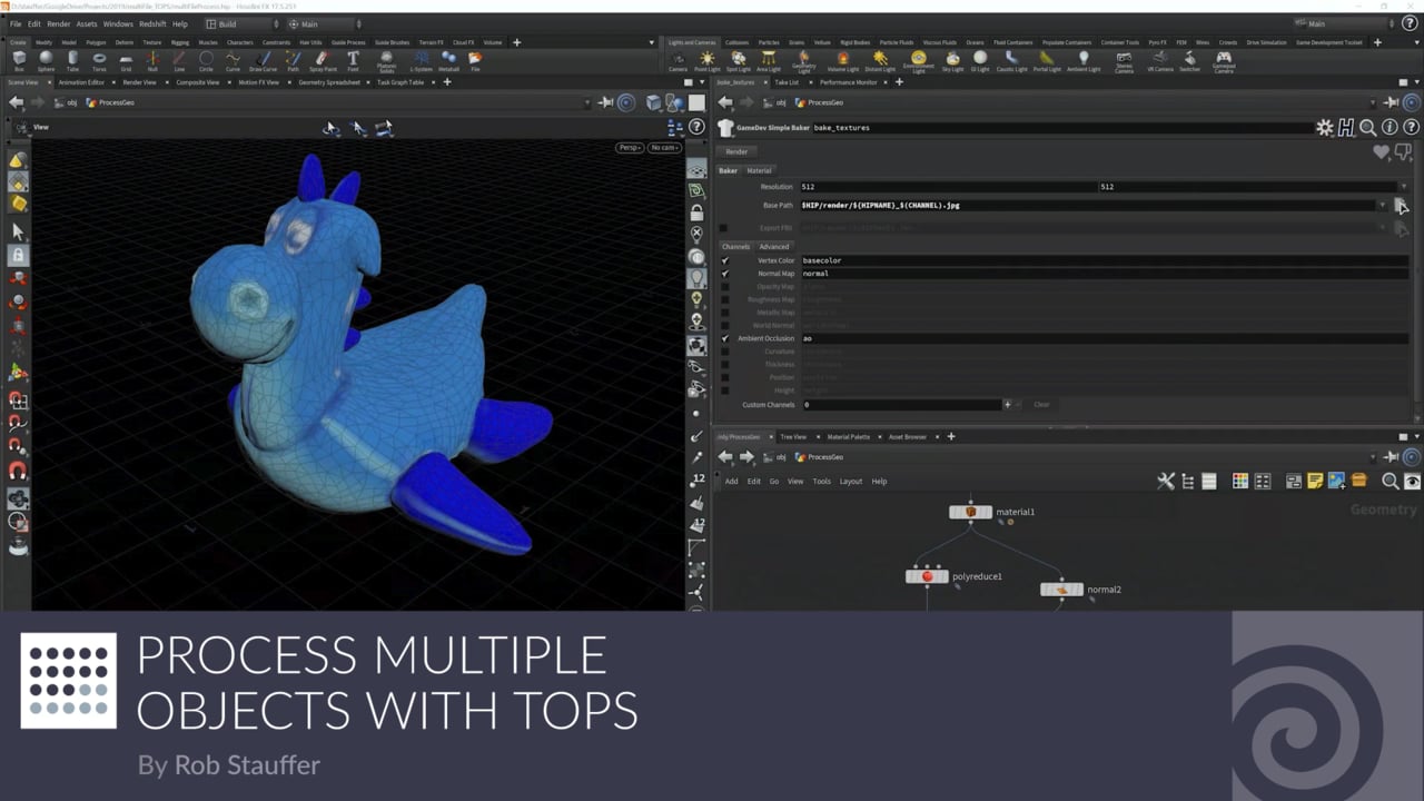 Process Multiple Objects With Tops Sidefx