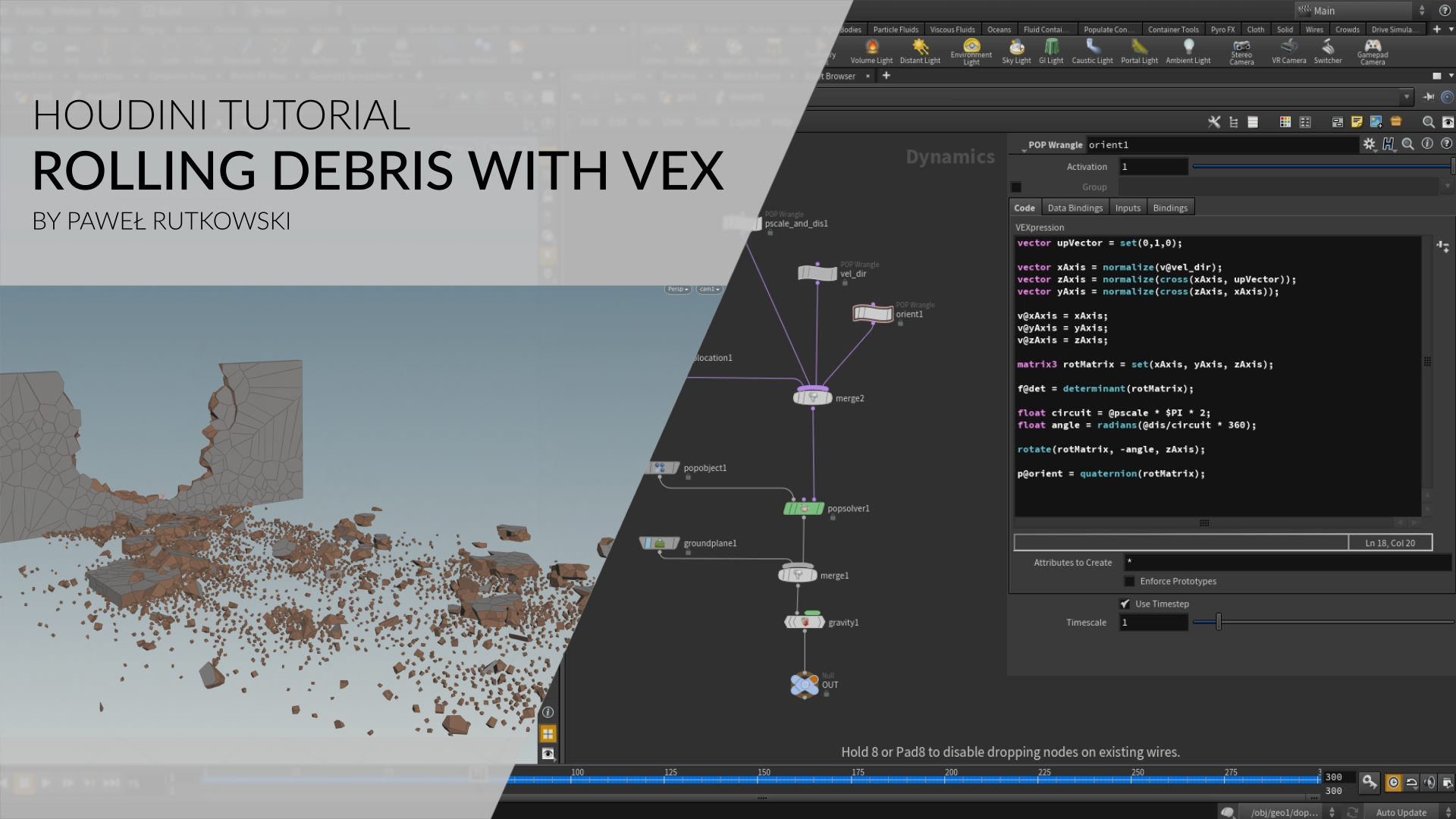Rolling Debris with VEX | SideFX