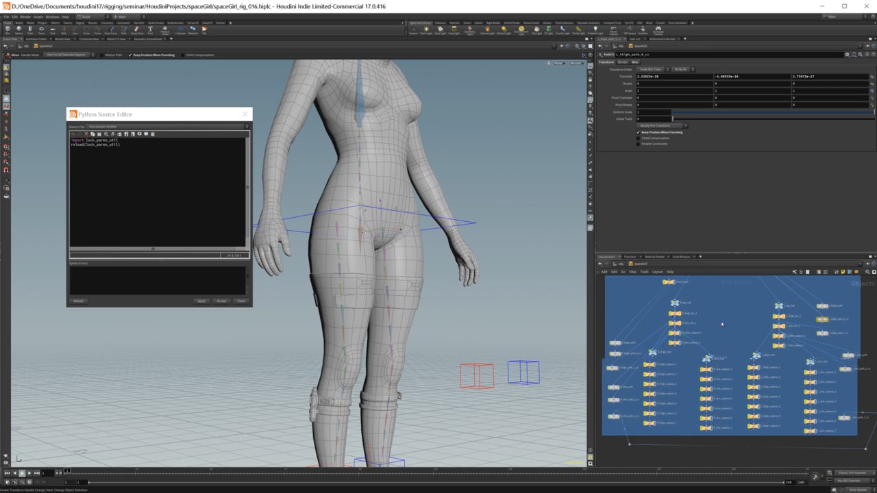 SpaceGirl Rigging | Seminar 16 | Global Control | SideFX