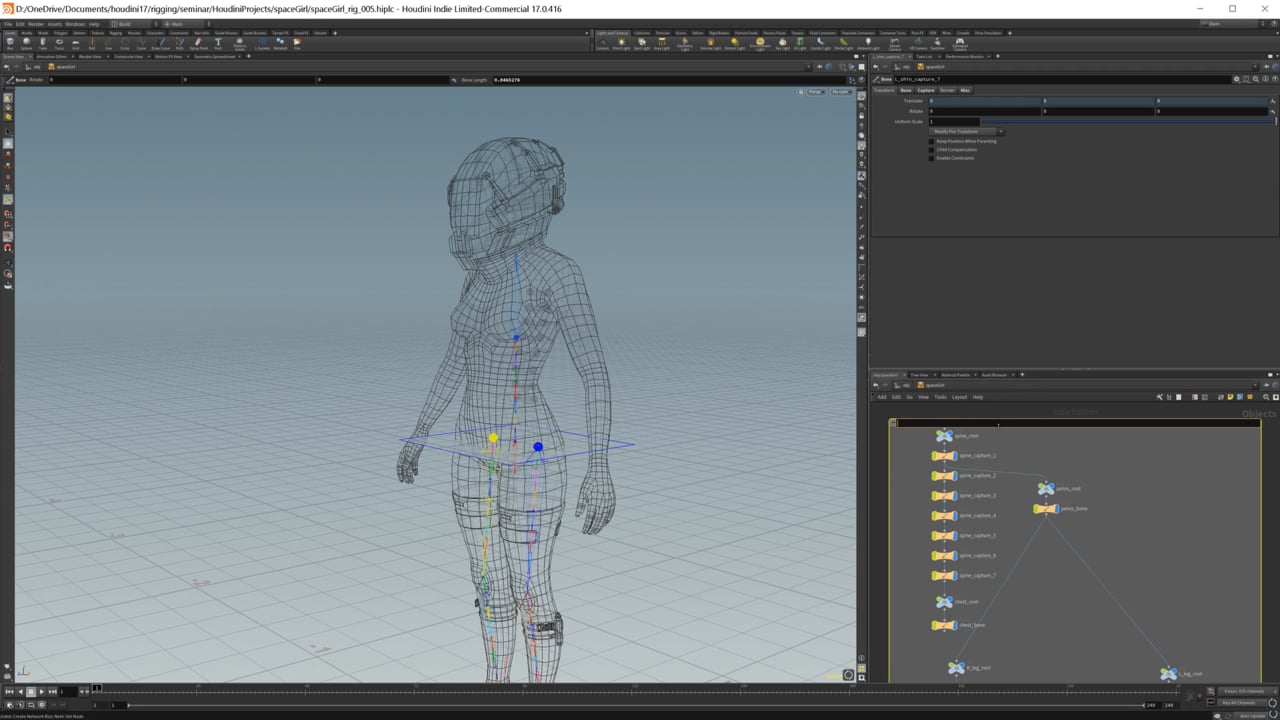 SpaceGirl Rigging | Seminar 5 | Rig Organization | SideFX
