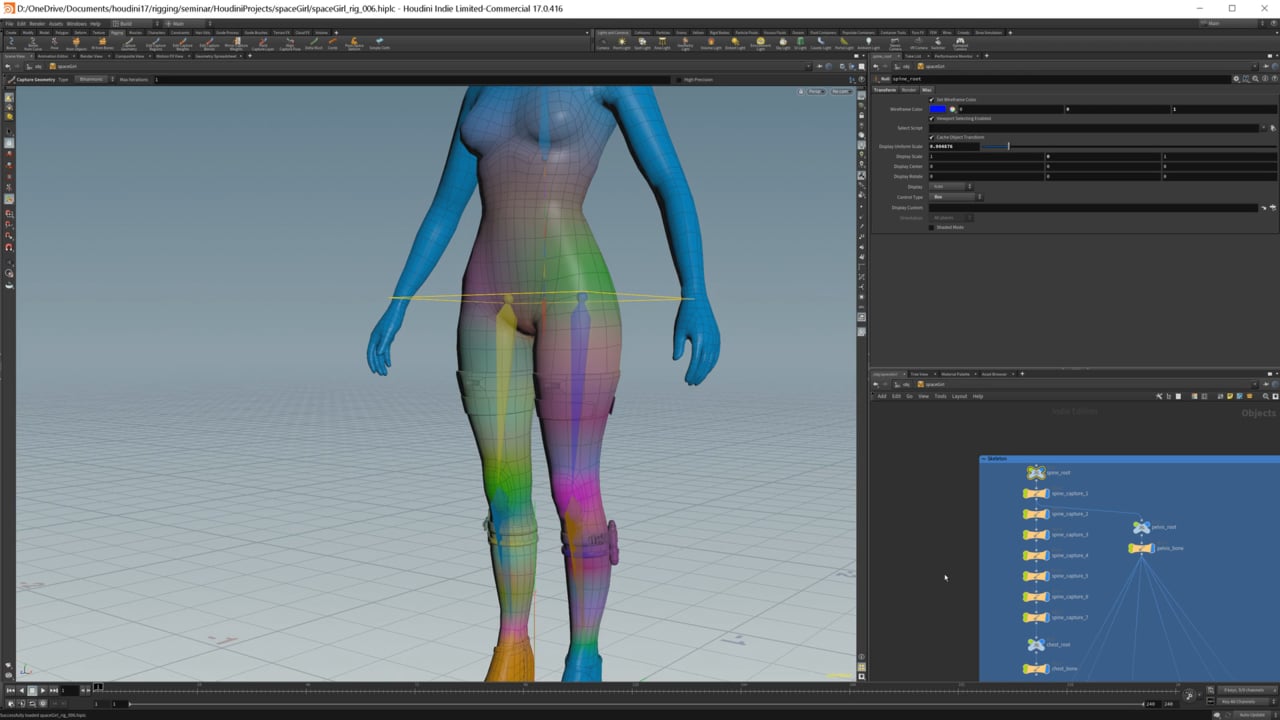 SpaceGirl Rigging | Seminar 6 | Capturing Geometry | SideFX