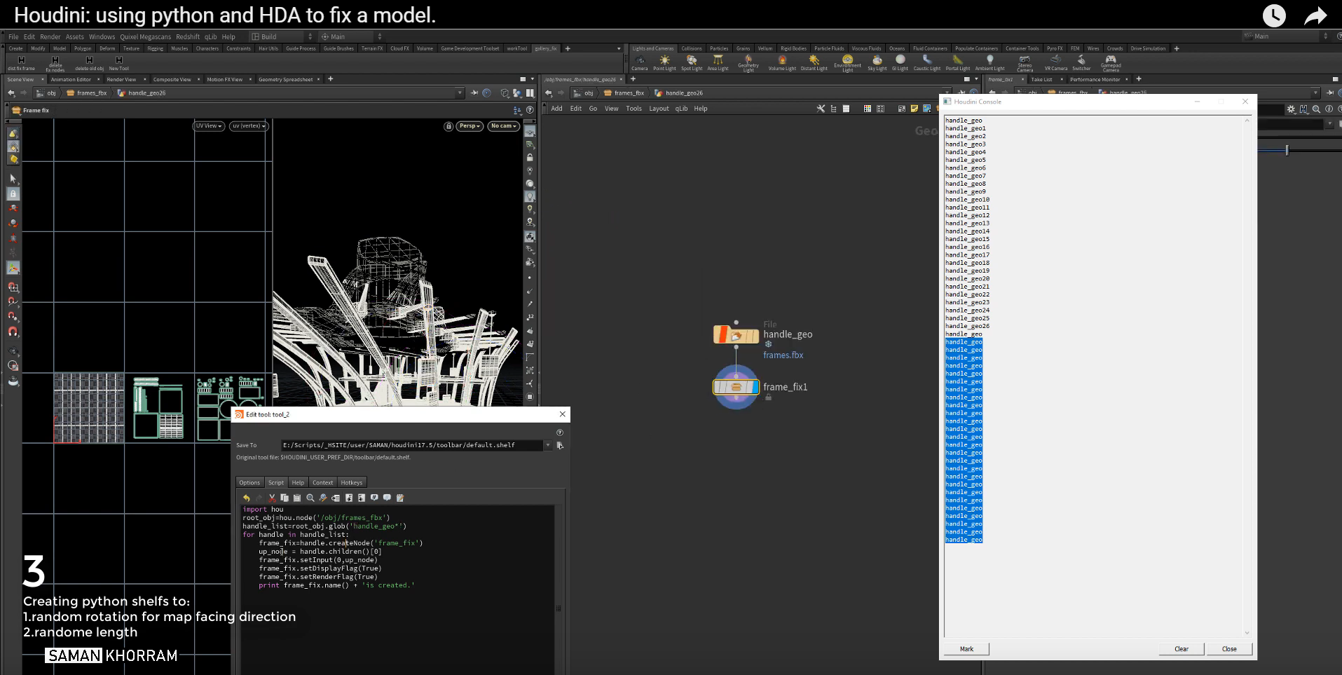 Fix A Model With Python And An Hda Sidefx